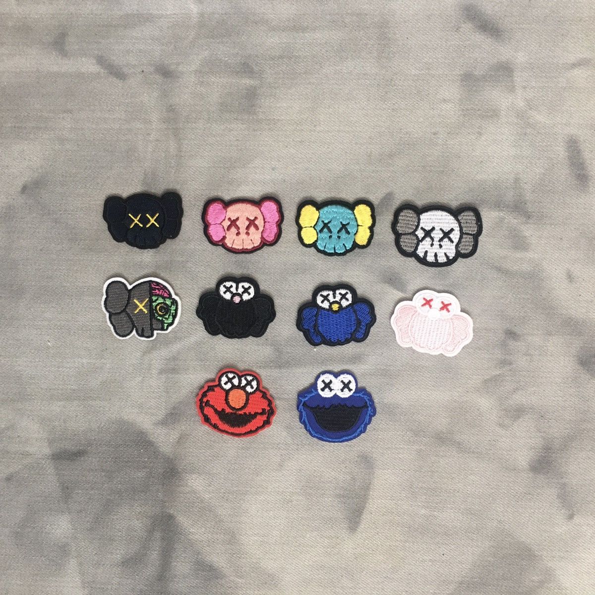 Kaws Set of 10 Kaws Patches | Grailed