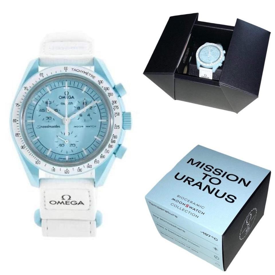 Omega × Swatch Omega x Swatch Biometric Moonswatch Mission to Uranus ...