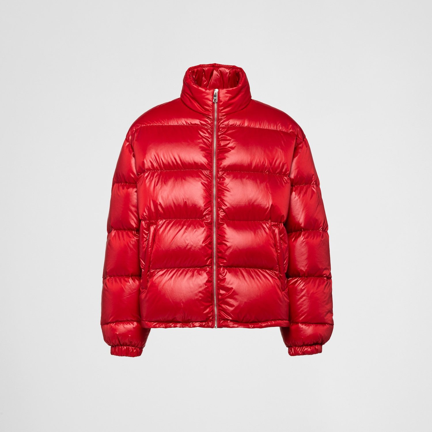 Custom Jacket × Prada × Red Jacket PRADA JACKET NYLON LEATHER LUNA ...