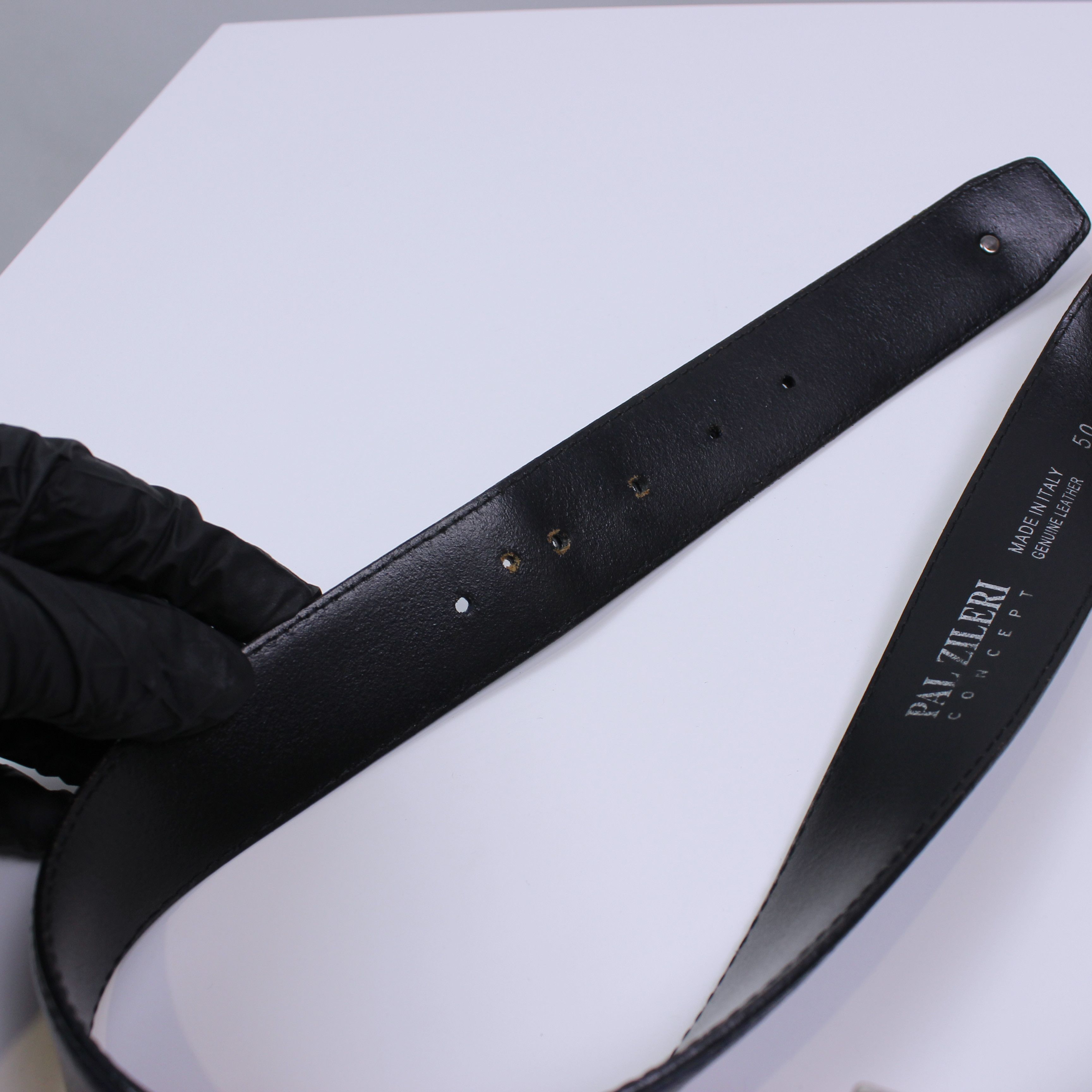 Pal Zileri Pal Zilleri leather navy blue belt | Grailed