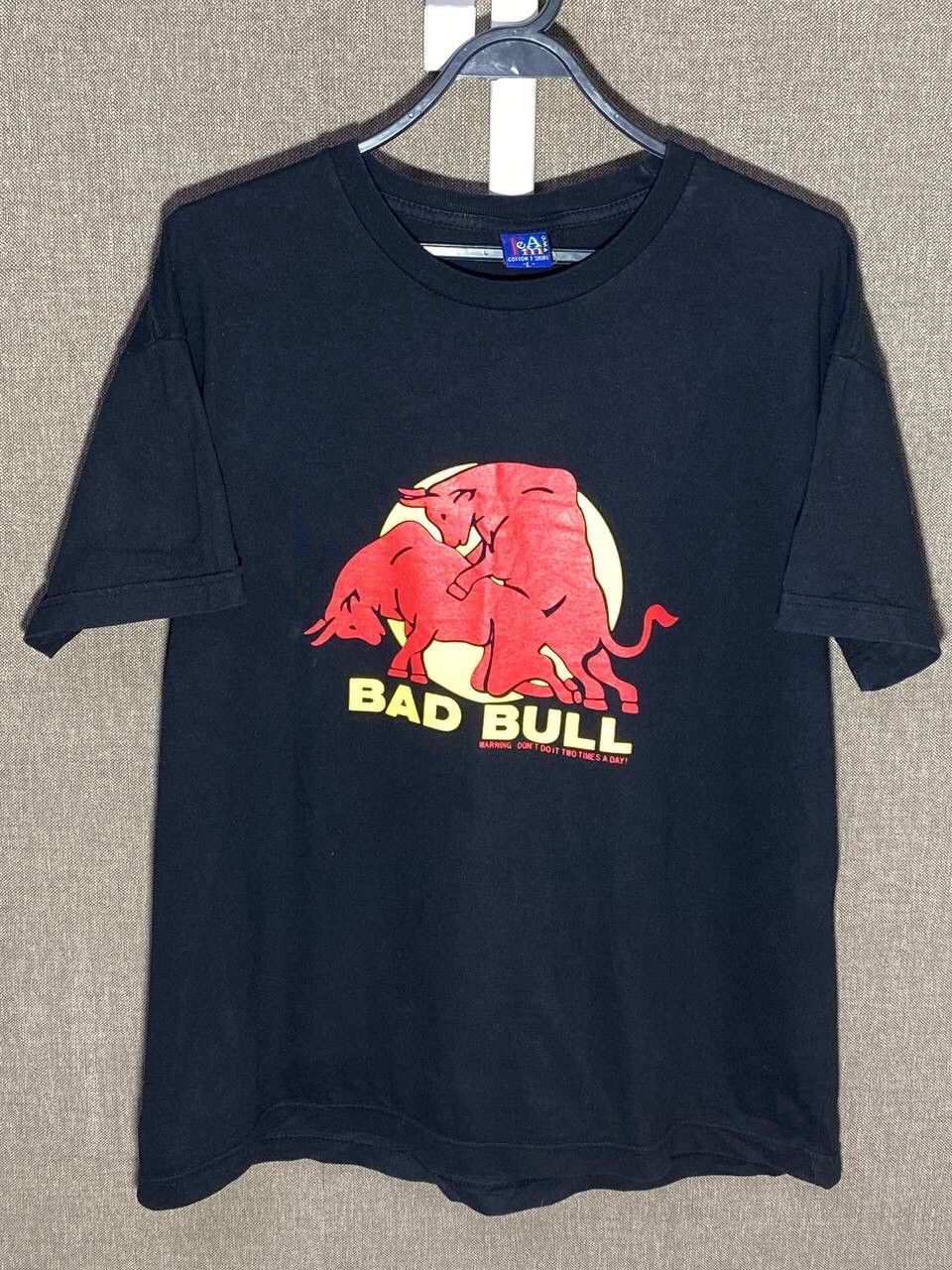 Humor × Streetwear × Vintage 90s Vintage Bad Bull Humor Caricature ...