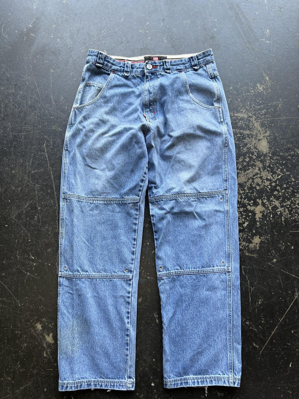 Ecko Unltd. × Southpole × Vintage Vintage Y2K Baggy Jeans Ecko Untld Double Knee Essential | Grailed