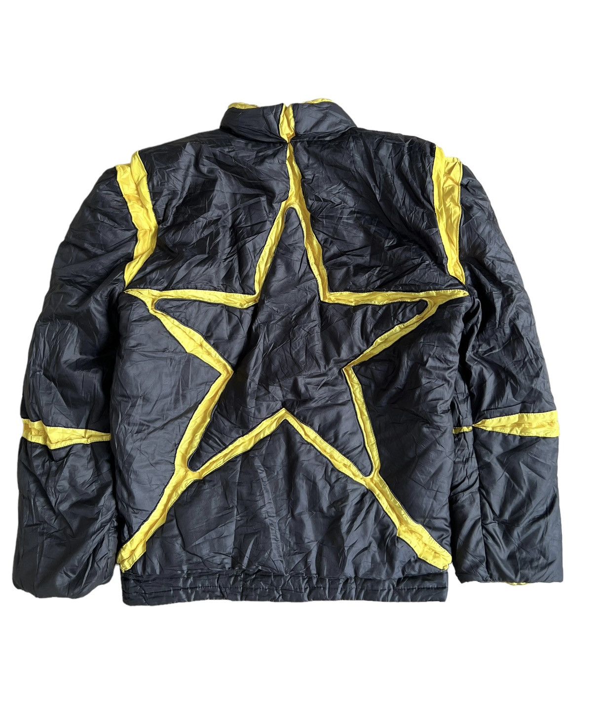 Japanese Brand RARE Design Star Puffer Jacket Made In Italy Riri Zipper ...