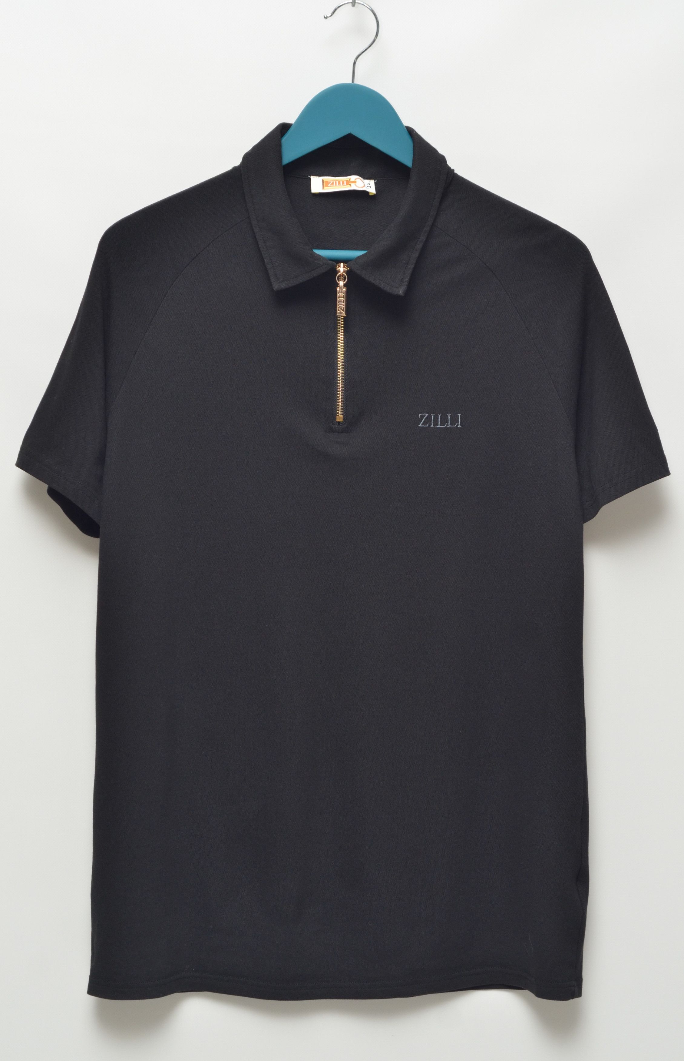 Hype ZILLI Luxury Cotton Neck Zip Polo Shirt Made in Italy | Grailed