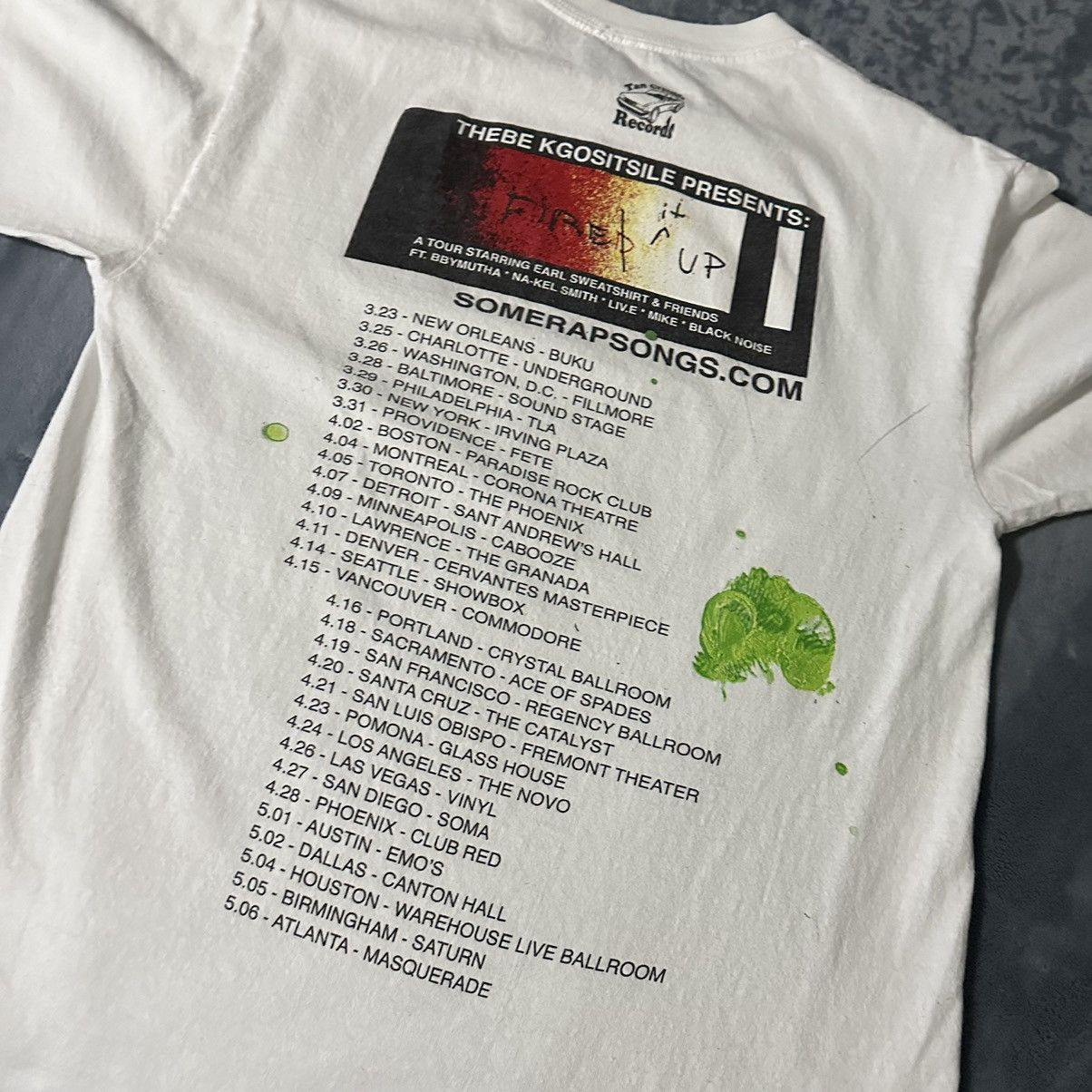 Odd Future Earl Sweatshirt Some Rap Songs Tour T-Shirt | Grailed