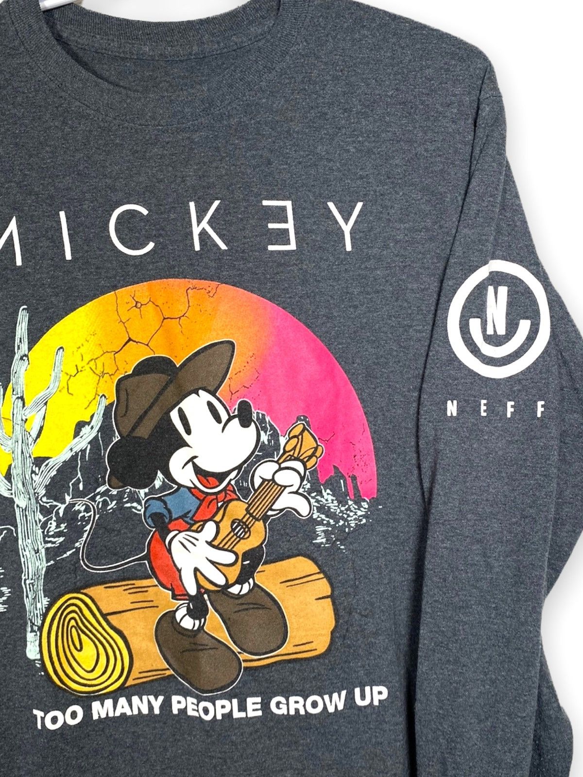 Disney × Mickey Mouse × NEFF Too Many People Grow Up T Shirt | Grailed