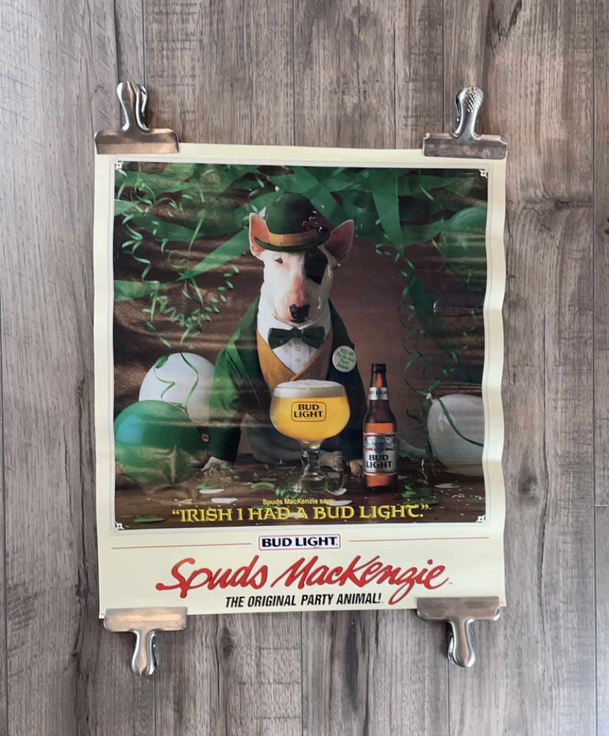 Vintage 1987 vintage budlight poster suds | Grailed