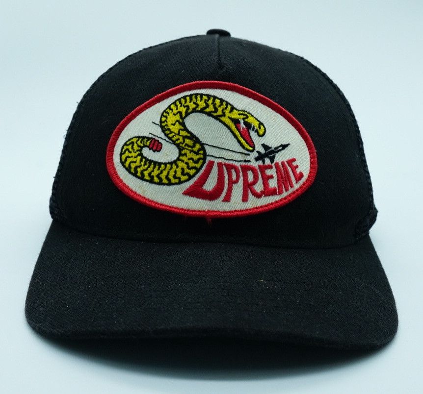 Supreme Supreme FW12 SideWinder Trucker Mesh Snapback 5 Panel Hat | Grailed