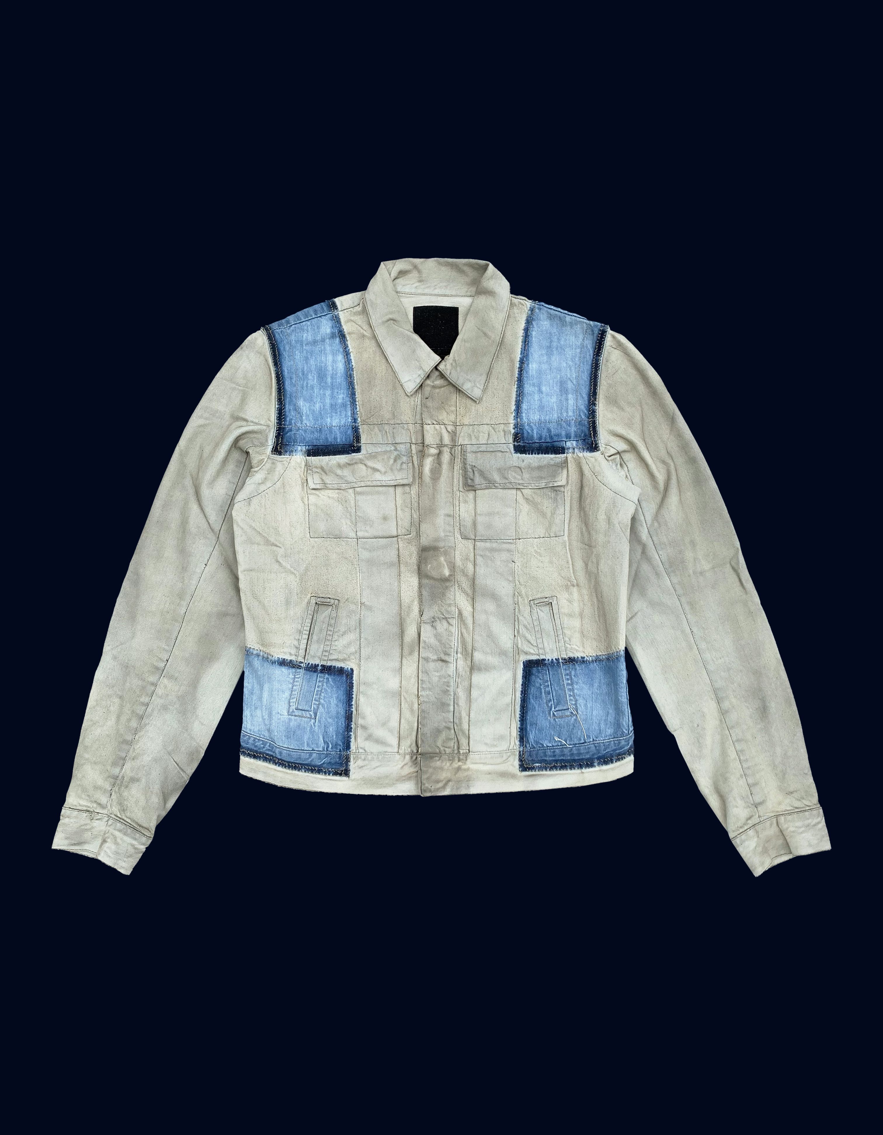 Rick Owens 2001 SLAB Bleached Trucker Jacket | Grailed