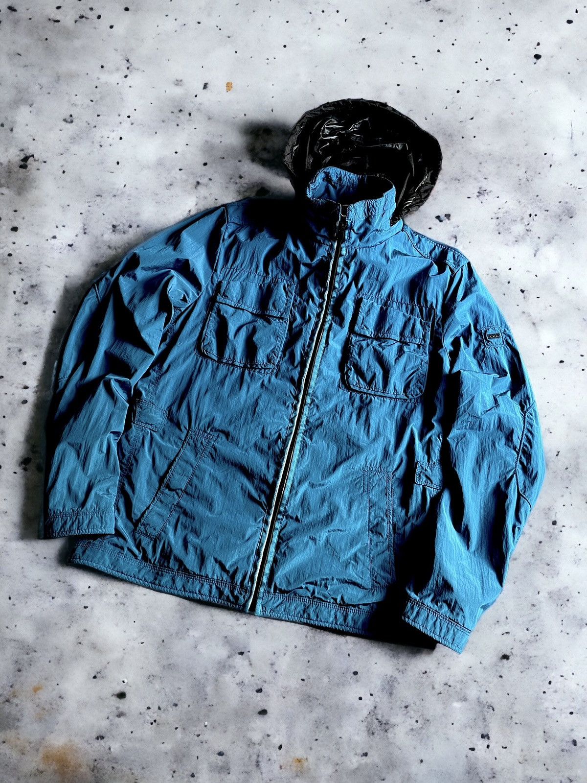 Hugo Boss Hugo Boss Nylon Metal Shimmer Military Hooded Jacket M65 ...