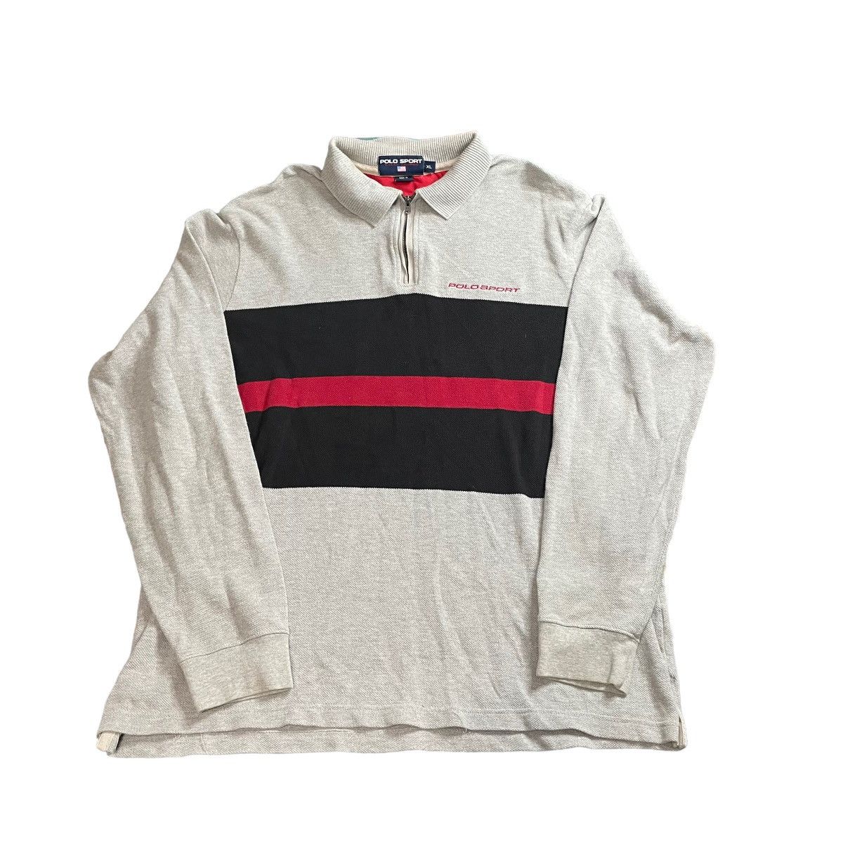 Polo Ralph Lauren Vintage Essential Polo Sport Half Zip Rugby Shirt ...