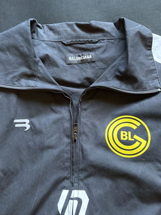 Balenciaga Soccer zip-up logo jacket | Grailed