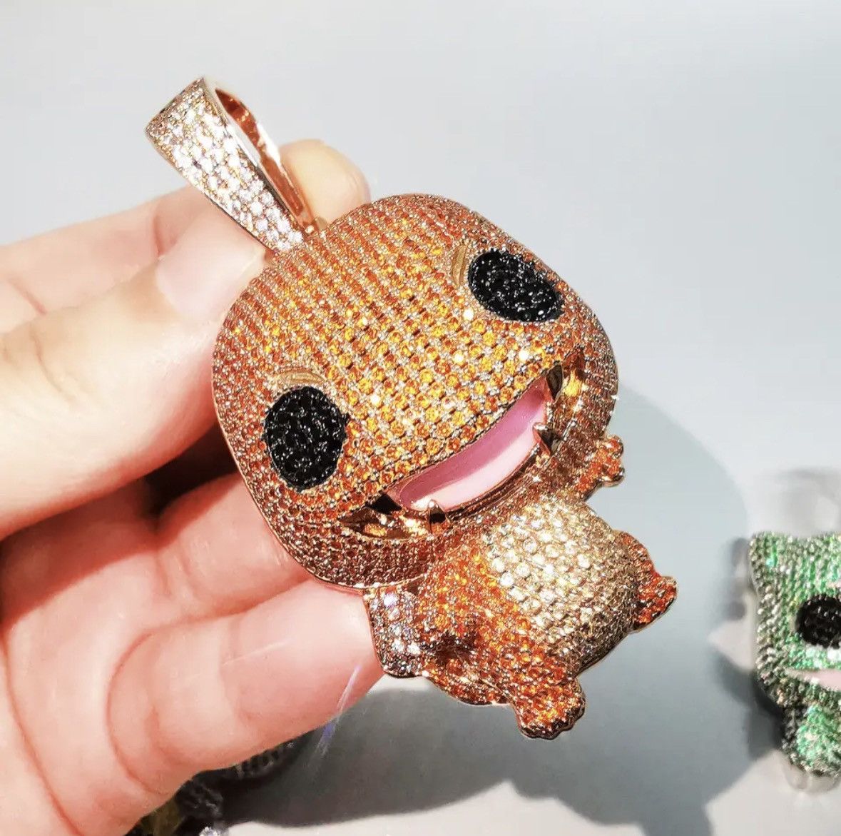 Pokemon NEW Paved Zircon Charmander Bling, Iced, Drip Kawaii Pokémon ...