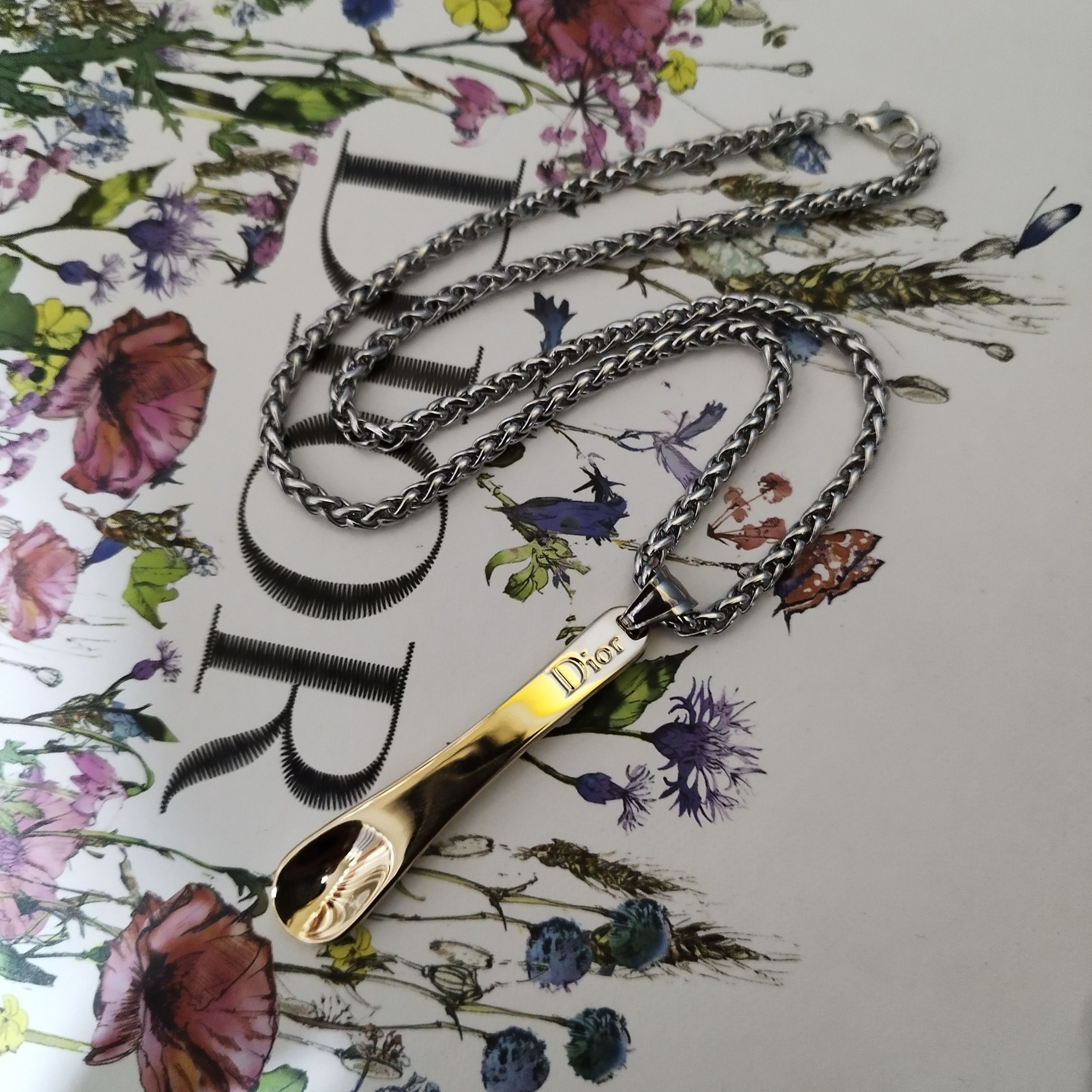 Designer × Jewelry × Vintage 🔥Dior coke spoon on necklace chain | Grailed