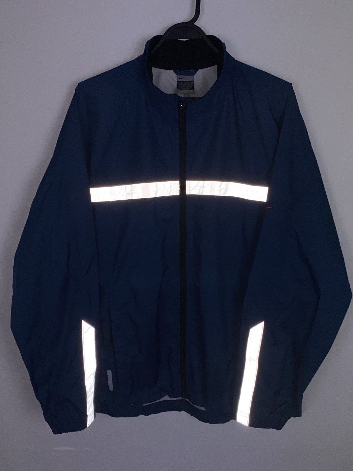 Nike × Vintage 00s Vintage Nike Sportswear Reflective Stripes Jacket ...