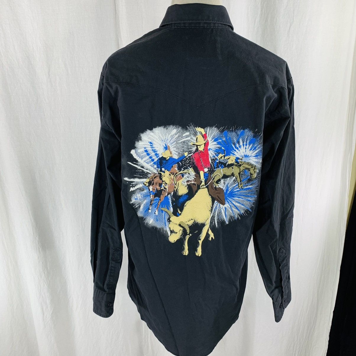 Streetwear × Vintage × Wrangler Vtg 80s Wrangler Rodeo Design Western ...