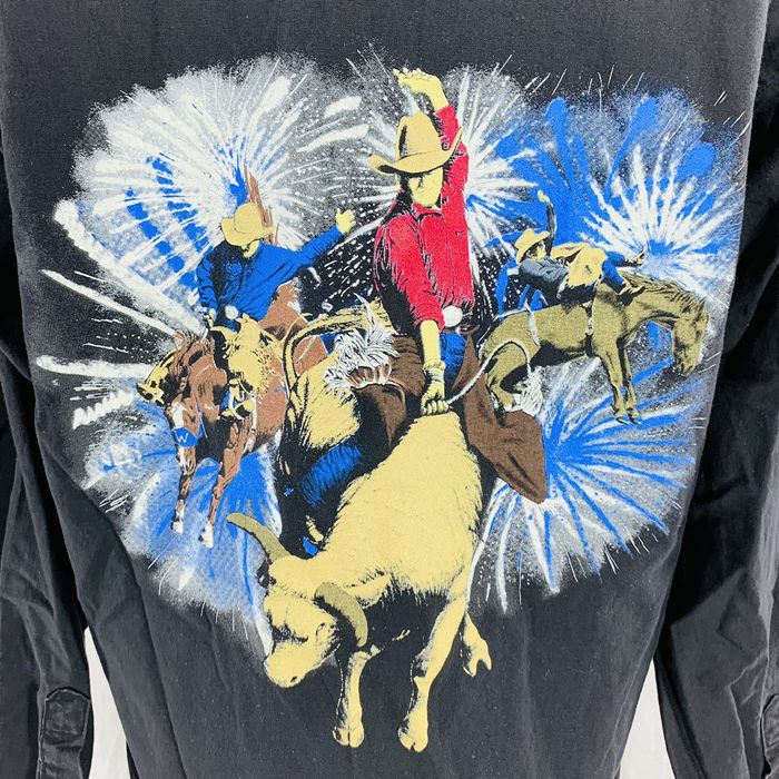 Vintage Vtg 80s Wrangler Rodeo Design Western Shirt Size 15.5 /34 | Grailed