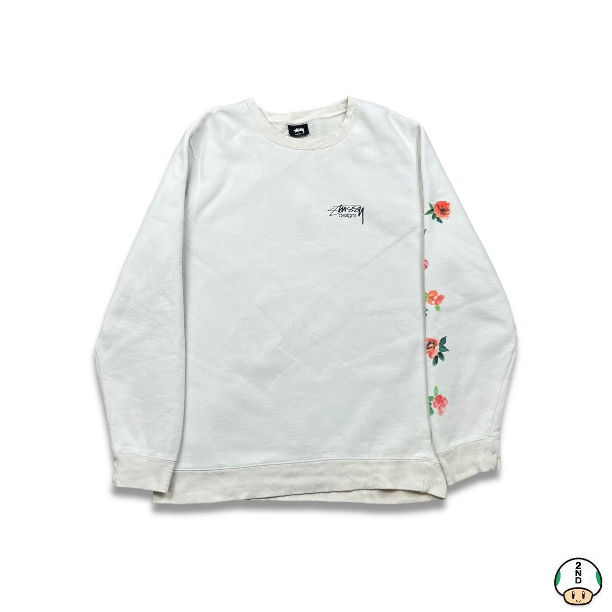 Streetwear × Stussy × Vintage Vintage Stussy Designs Flower Floral ...