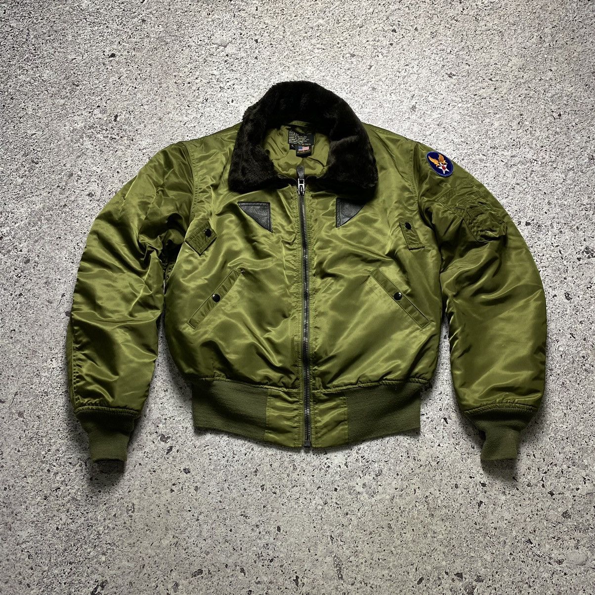 Avirex × Avirex Varsity Jacket × Vintage Vintage Avirex Made in USA type MA-1 Flight Bomber ...