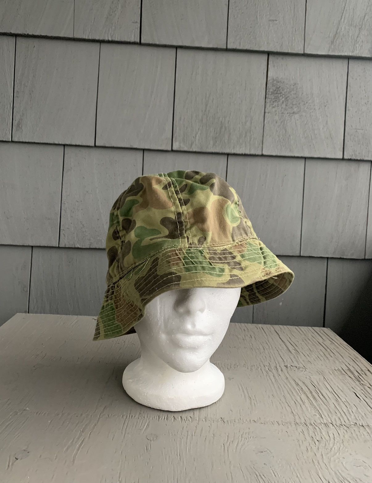 Vintage 90s Canadian Military Camo Bush Hat Bucket Hat Boonie Brim ...