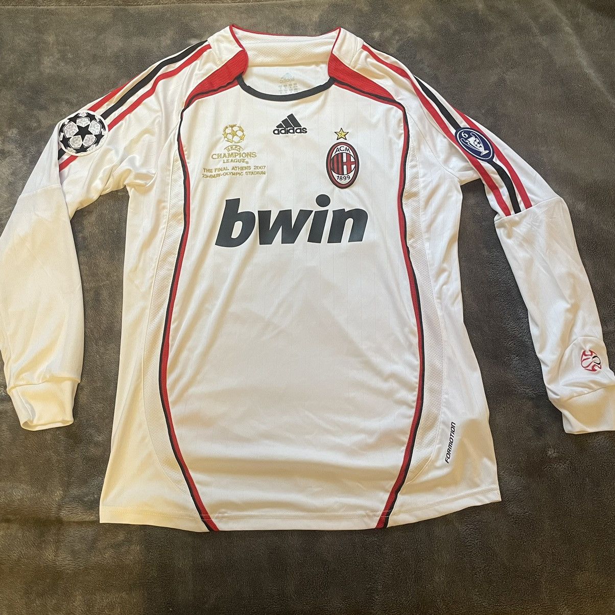 Adidas AC Milan 2007 UCL Final Kaka Long Sleeve | Grailed