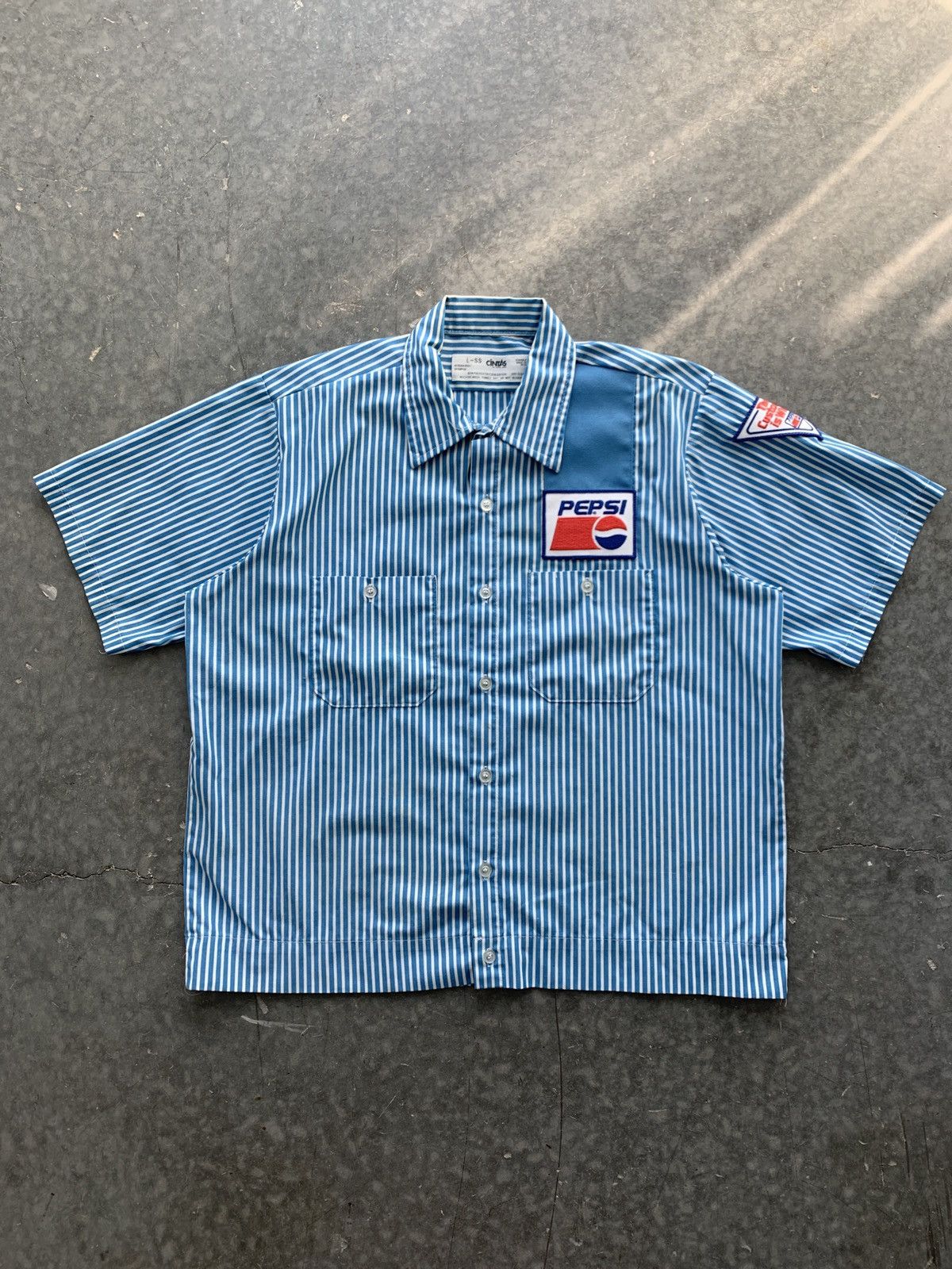 Pepsi × Streetwear × Vintage Vintage 80s Pepsi Boxy Work Shirt | Grailed
