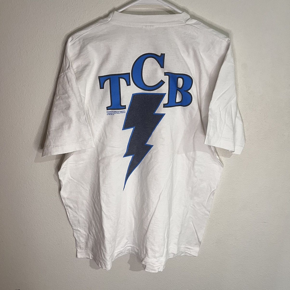 Band Tees × Vintage Vintage 90’s Elvis TCB T-Shirt | Grailed