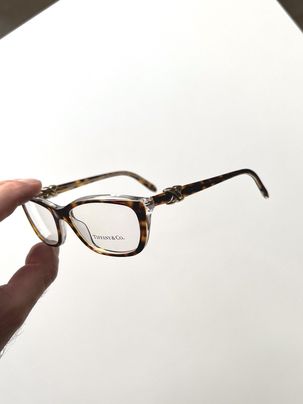 Vintage NEW HAVANA GOLD TIFFANY LOGO CLEAR GLASSES FRAME | Grailed