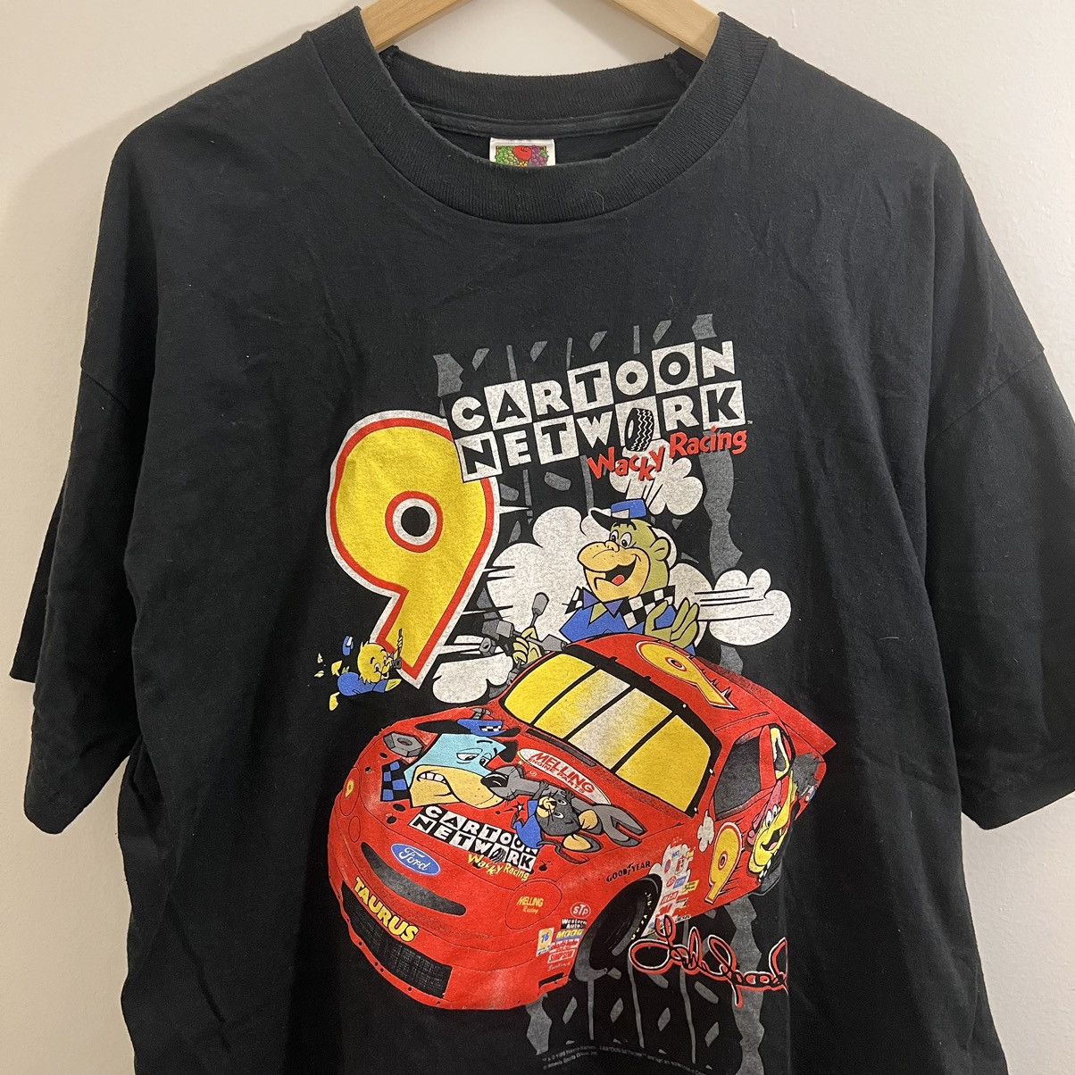 Vintage Vintage 90s Cartoon Network Wacky Racing NASCAR T Shirt XXL ...