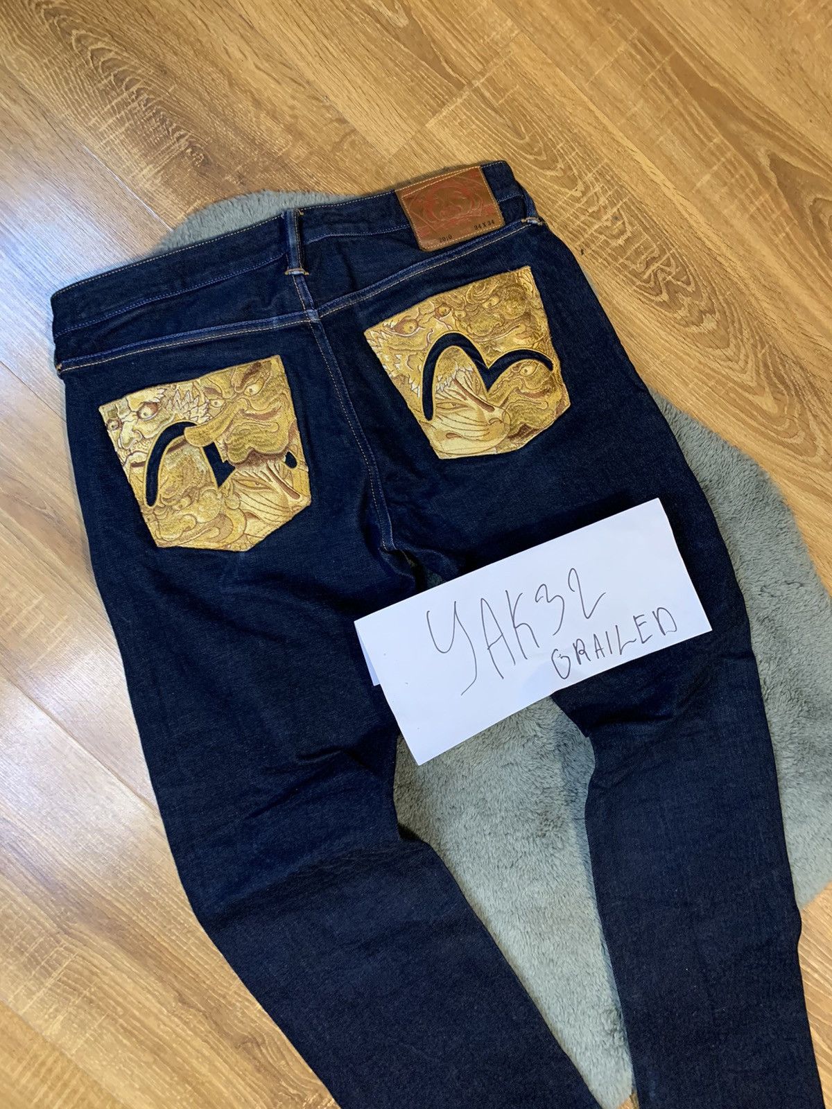 Evisu × Indigo × Japanese Brand Vintage Evisu Japan Rare Tiger Logo Travis Scott Denim Jeans ...