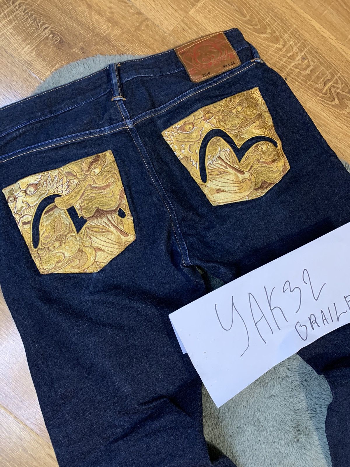 Evisu × Indigo × Japanese Brand Vintage Evisu Japan Rare Tiger Logo Travis Scott Denim Jeans ...