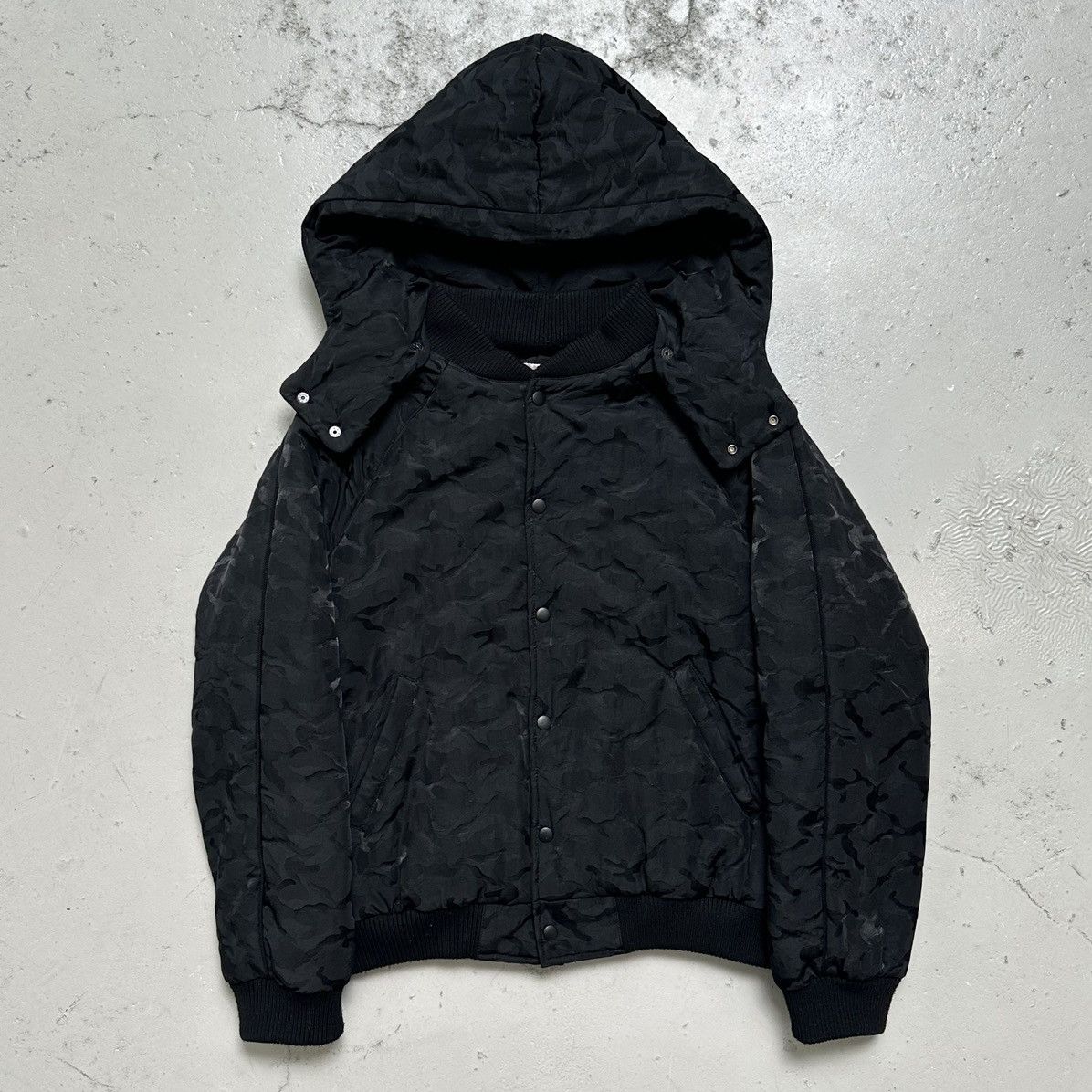 Final Home Final Home Camo Black Triple Two Way Bomber Jacket | Grailed