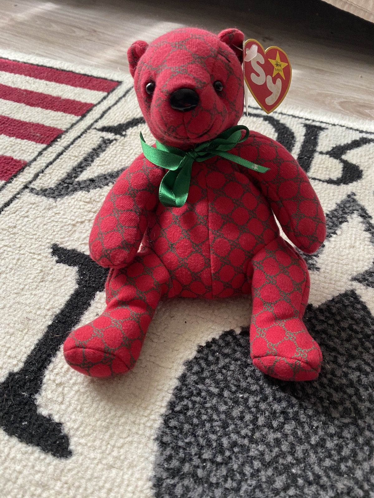 Streetwear × Stussy × Vintage Stussy teddy bear toy SS link monogram ...