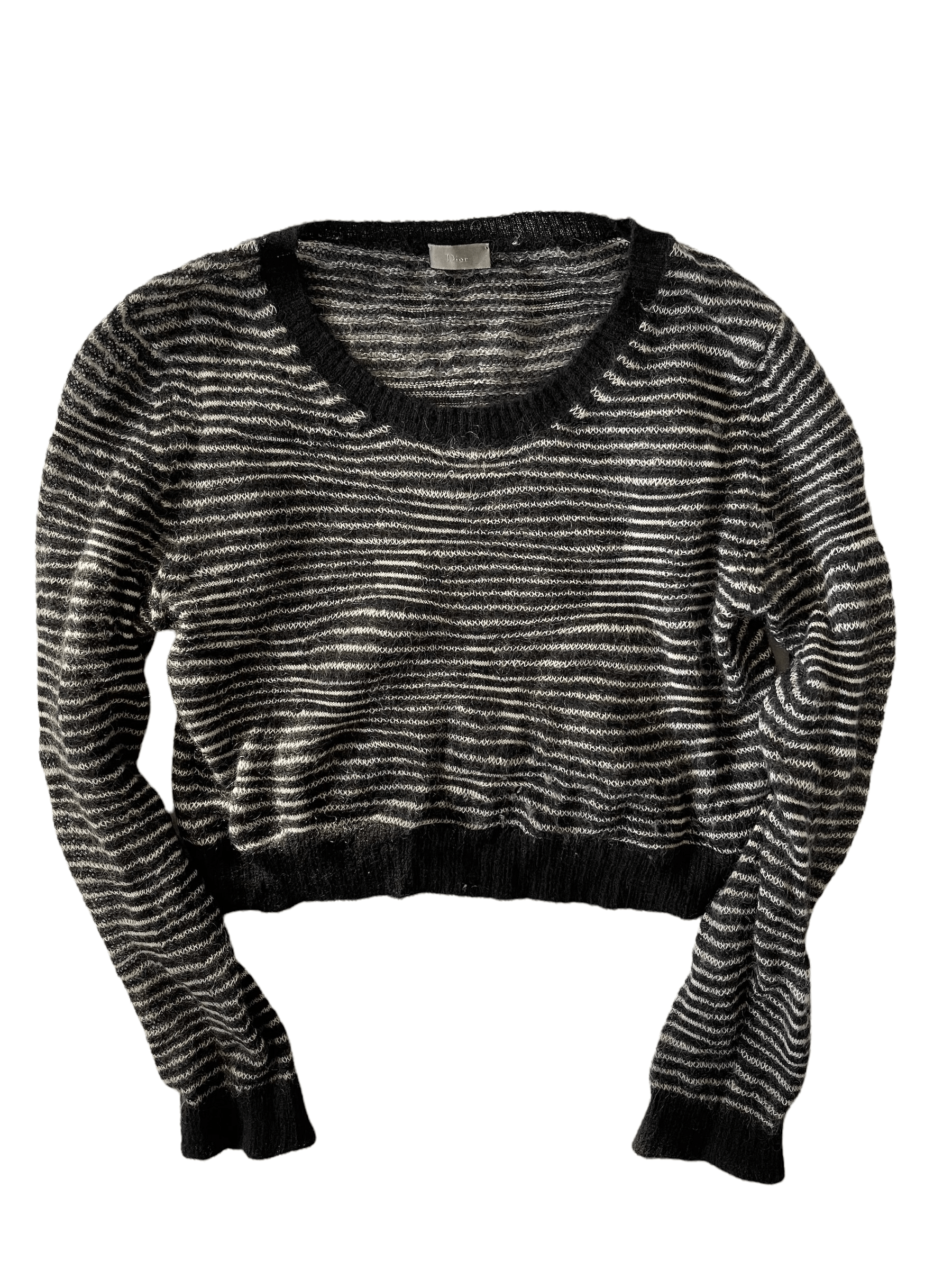 Dior Dior Homme AW2007 "Navigate" Striped Mohair Sweater | Grailed