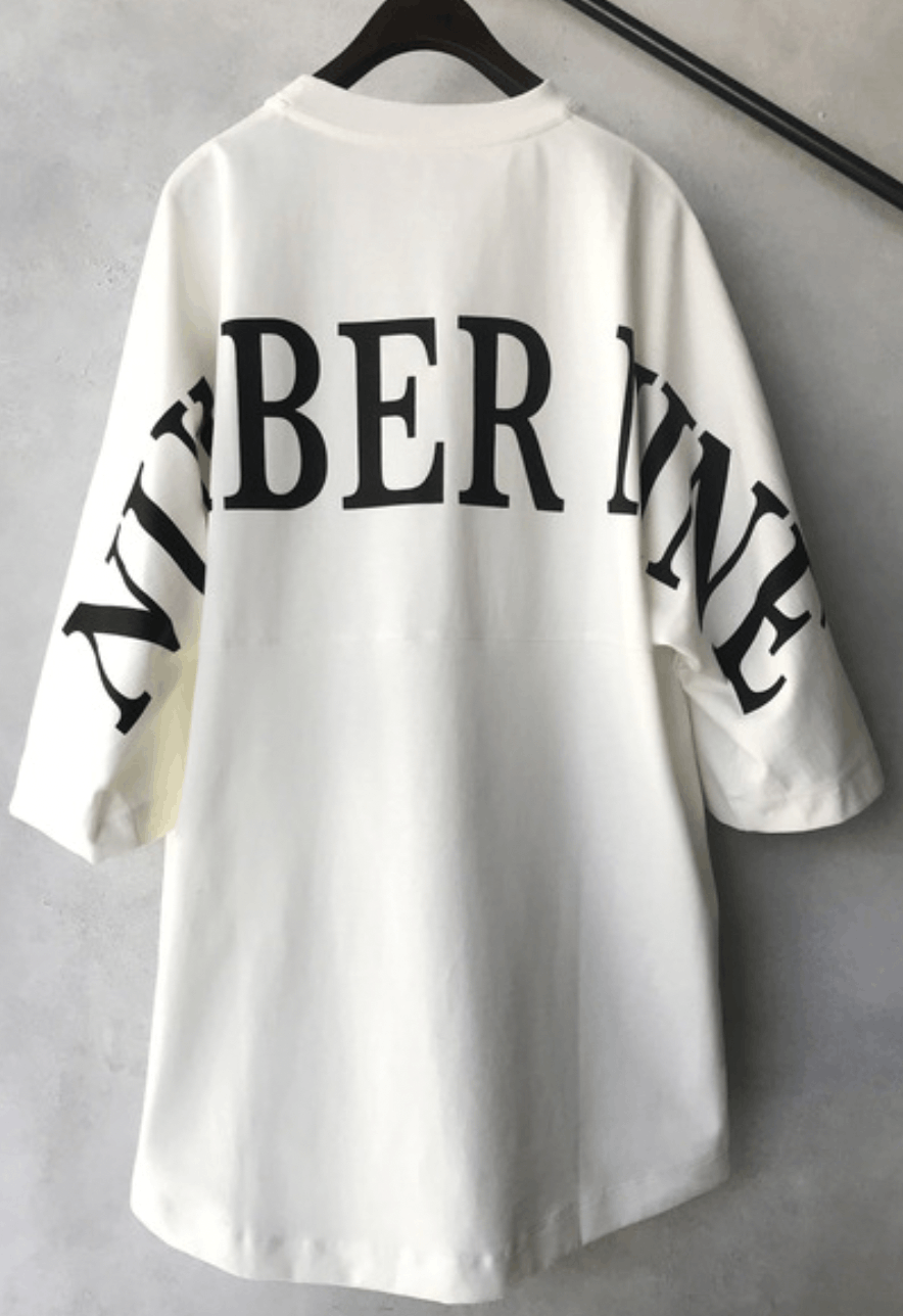 Number (N)ine Number nine arch back logo oversized t-shirt | Grailed