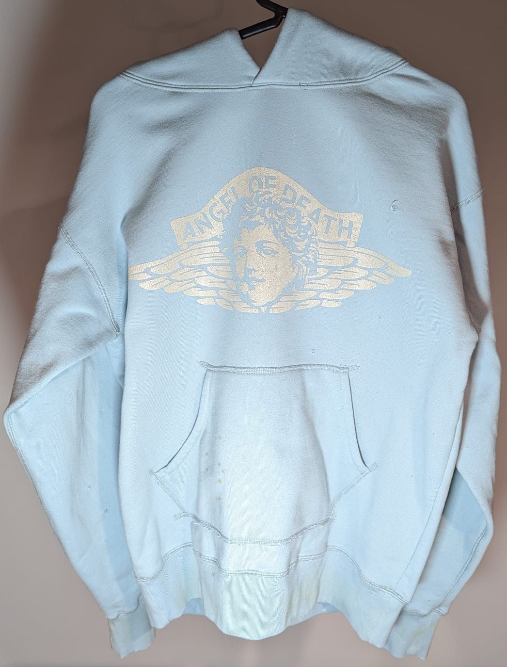 Saint Michael Saint Michael Angel Of Death Hoodie Blue Size M | Grailed