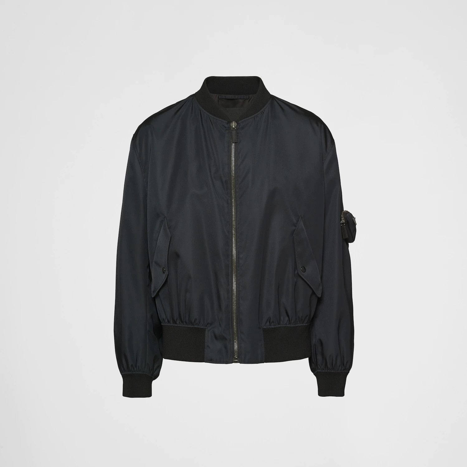 Prada PRADA JACKET NYLON LEATHER LUNA ROSSA RE NYLON LINEA ROSSA | Grailed