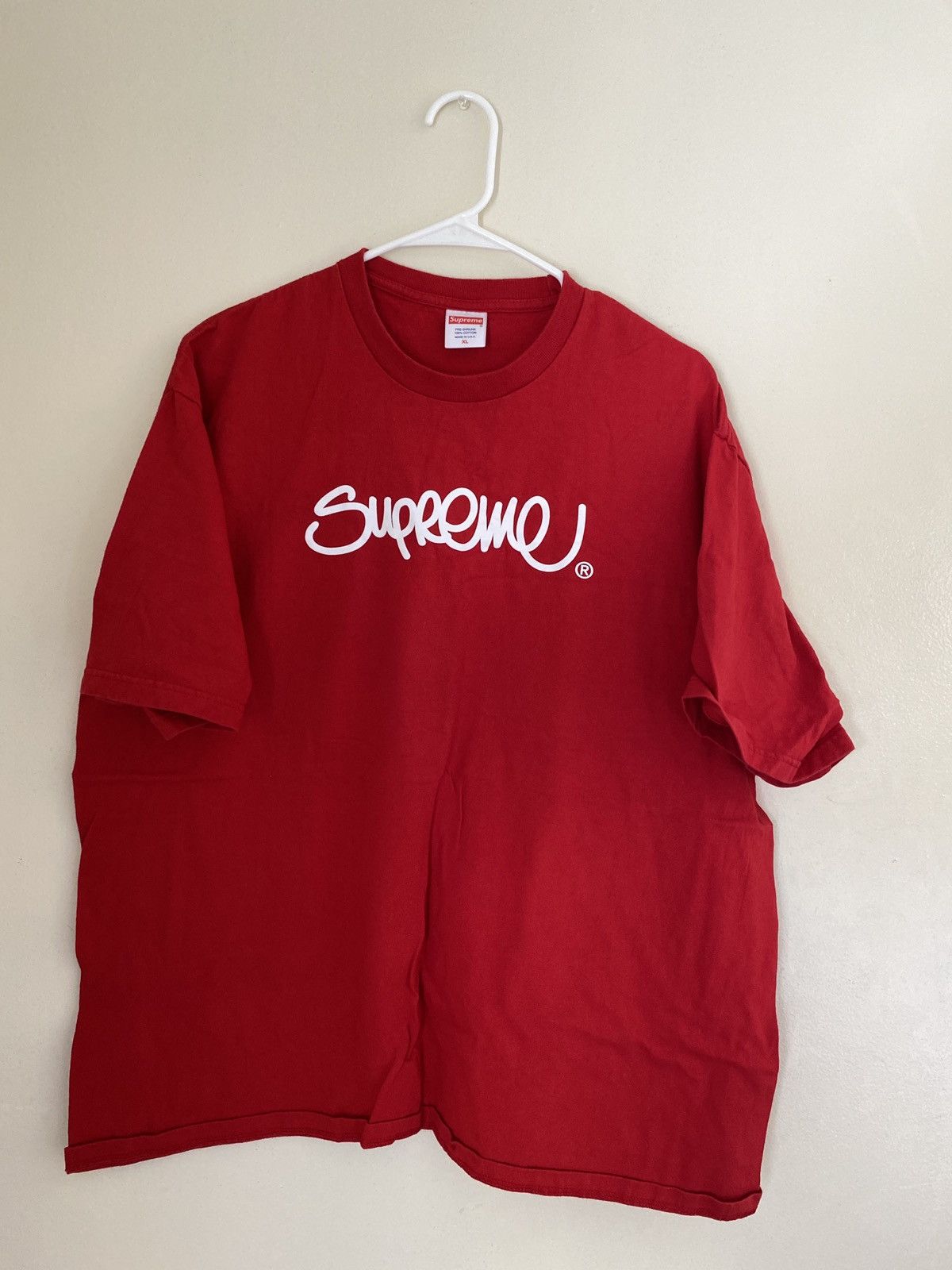 Streetwear × Supreme × Vintage Supreme cursive graphic print logo new ...