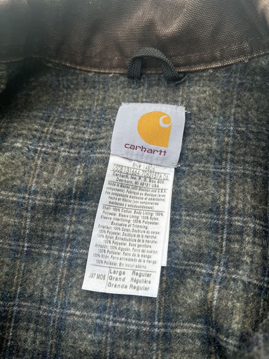 Vintage Vintage Carhartt Detroit jacket Olive Green J97 MOS | Grailed