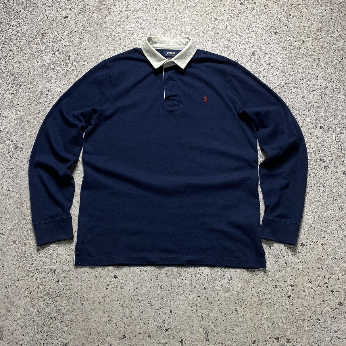 Hype × Polo Ralph Lauren × Streetwear Vintage Polo Ralph Lauren Rugby y2k Shirt Hype | Grailed