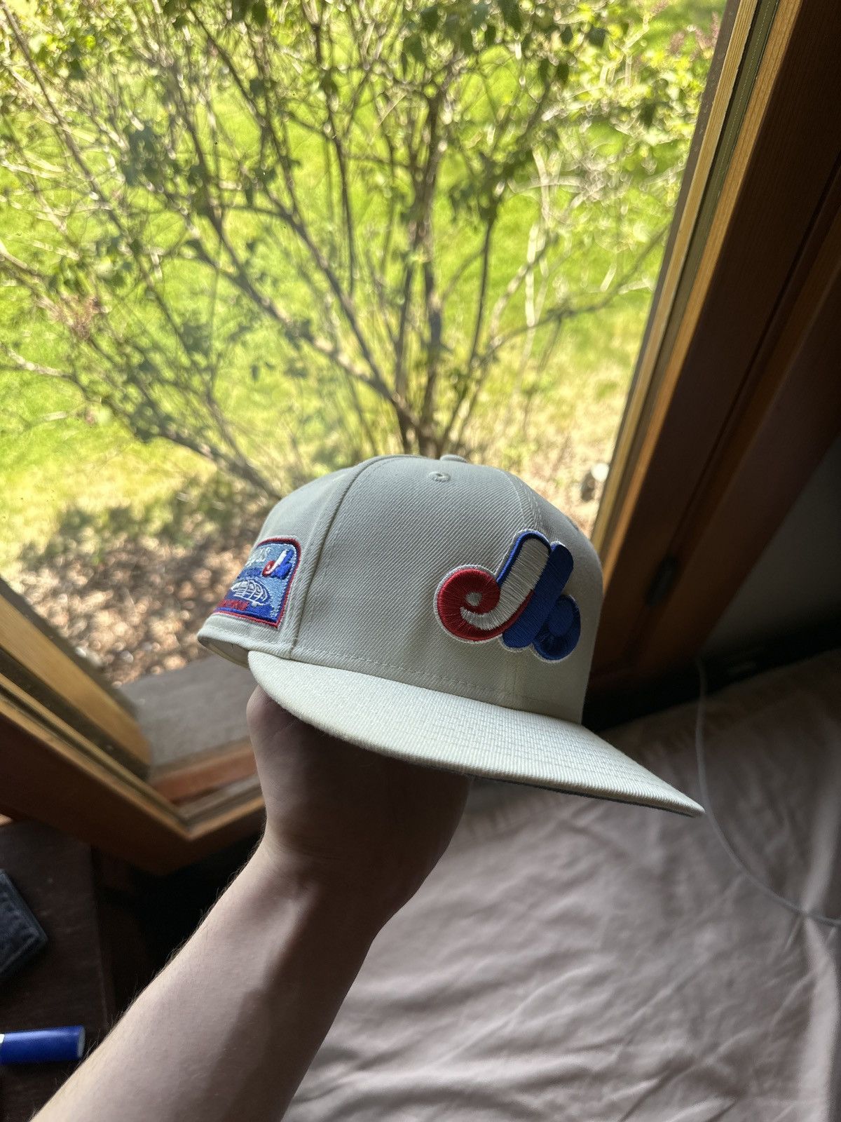 New Era Montreal Expos fitted hat light blue brim | Grailed
