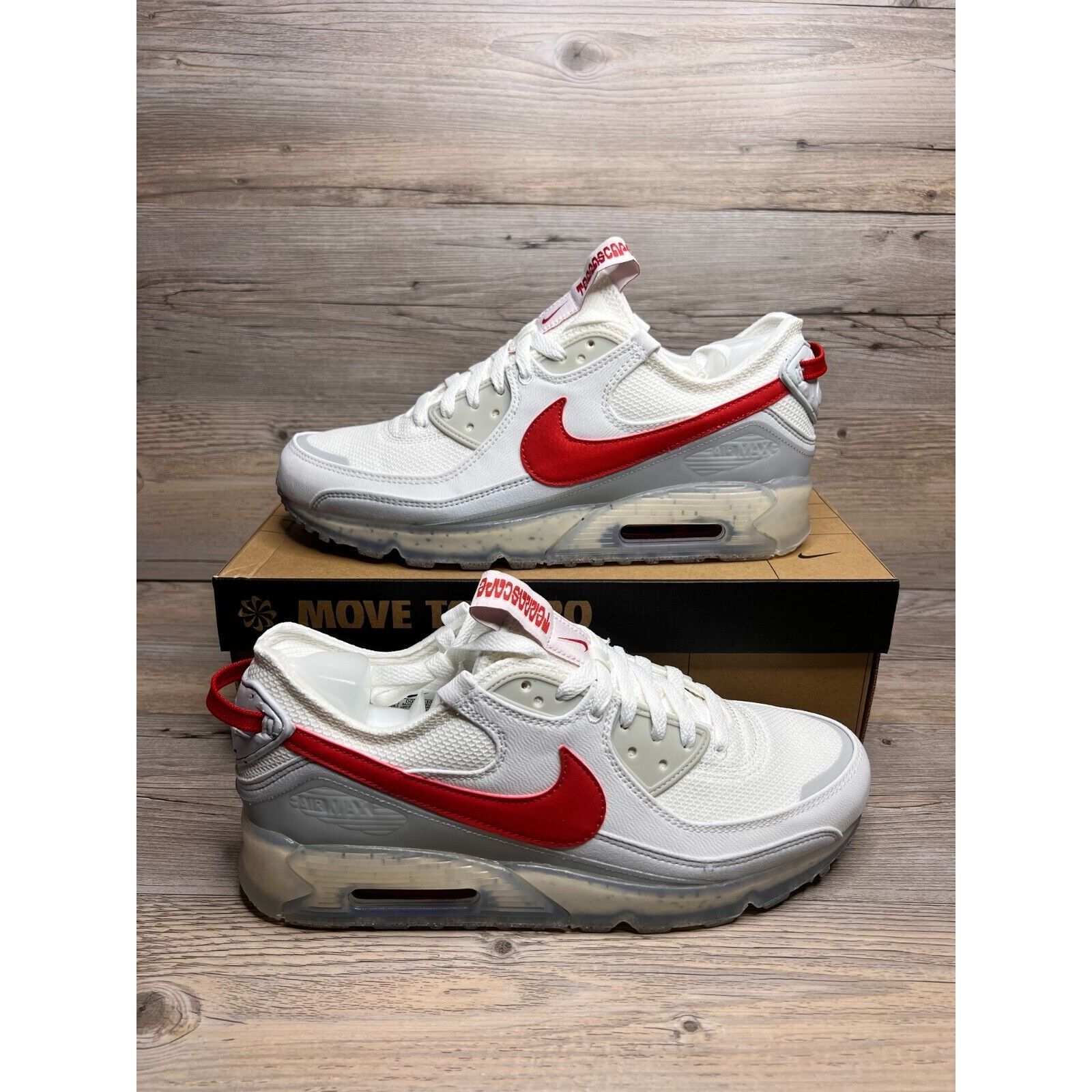 Nike Nike Air Max Terrascape 90 Mens Size 13 Summit White Red | Grailed