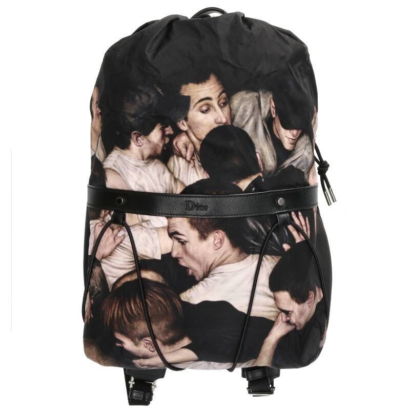 Dior Dior Homme x Dan Witz AW17 Mosh Pit Pattern Backpack | Grailed