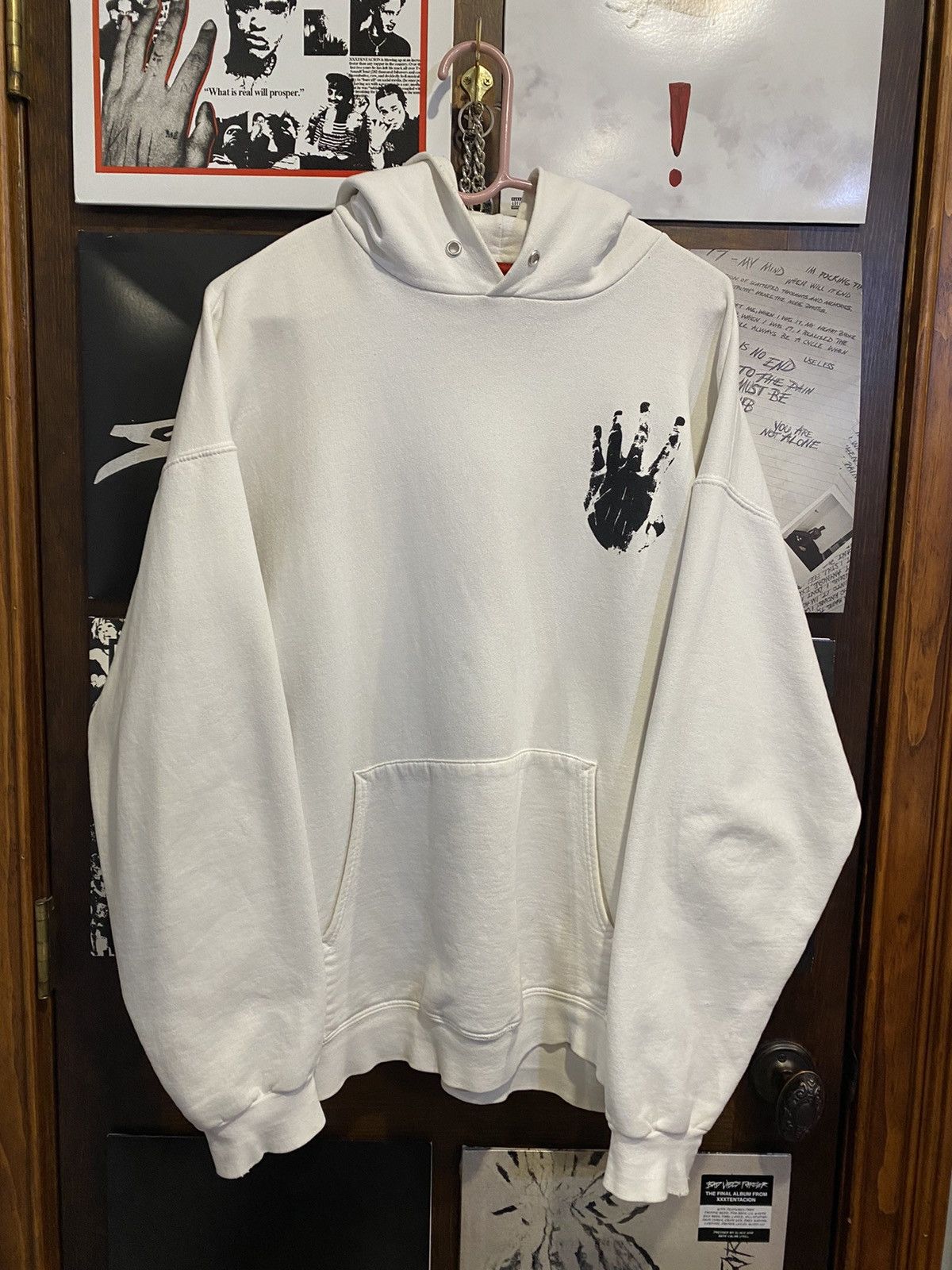 Revenge XXXTentacion Double Kill White & Black Hoodie | Grailed