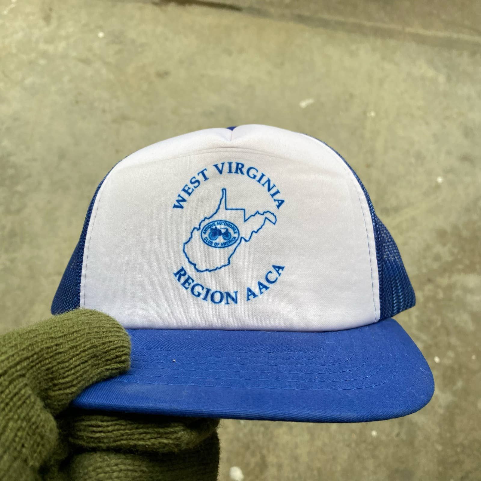 Vintage 1990s "West Virginia Region AACA" Trucker Hat | Grailed