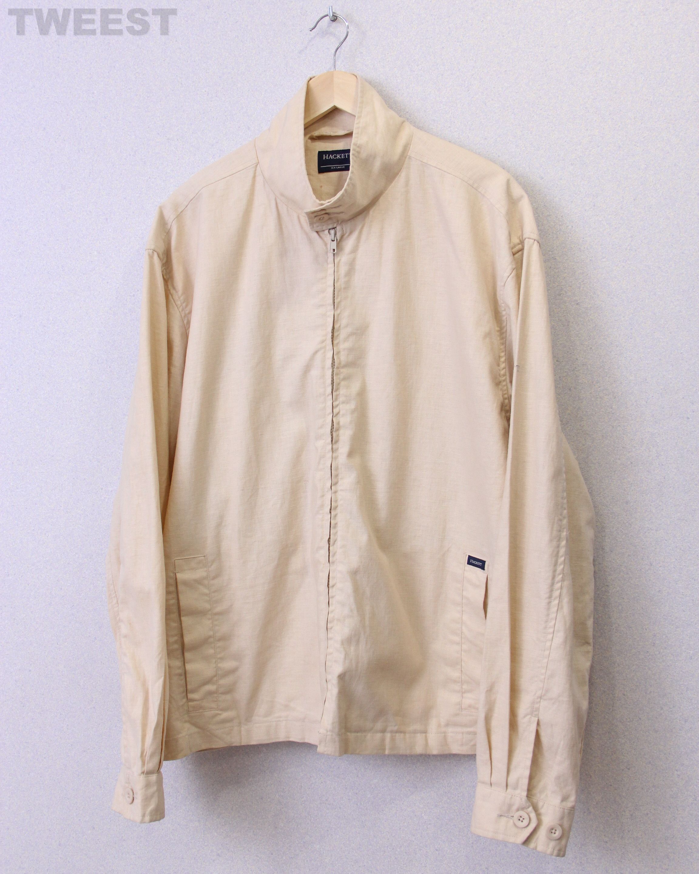 Hackett × Vintage Vintage Hackett Linen Harrik Jacket Coat XXL | Grailed