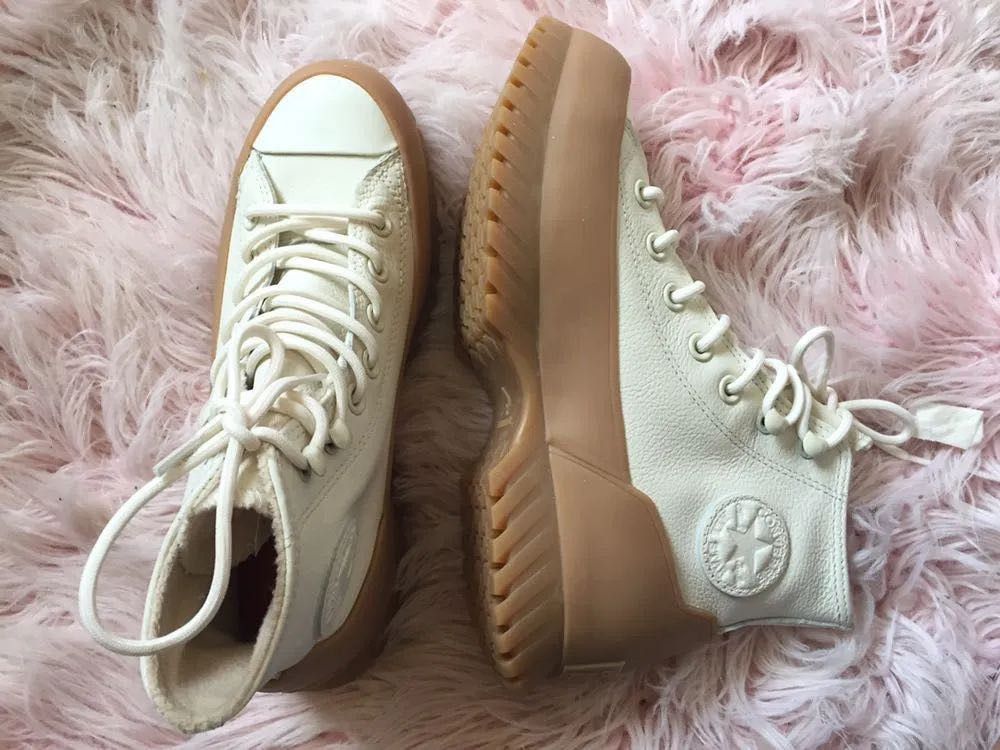 Converse Waterproof hi-top plat form converse | Grailed