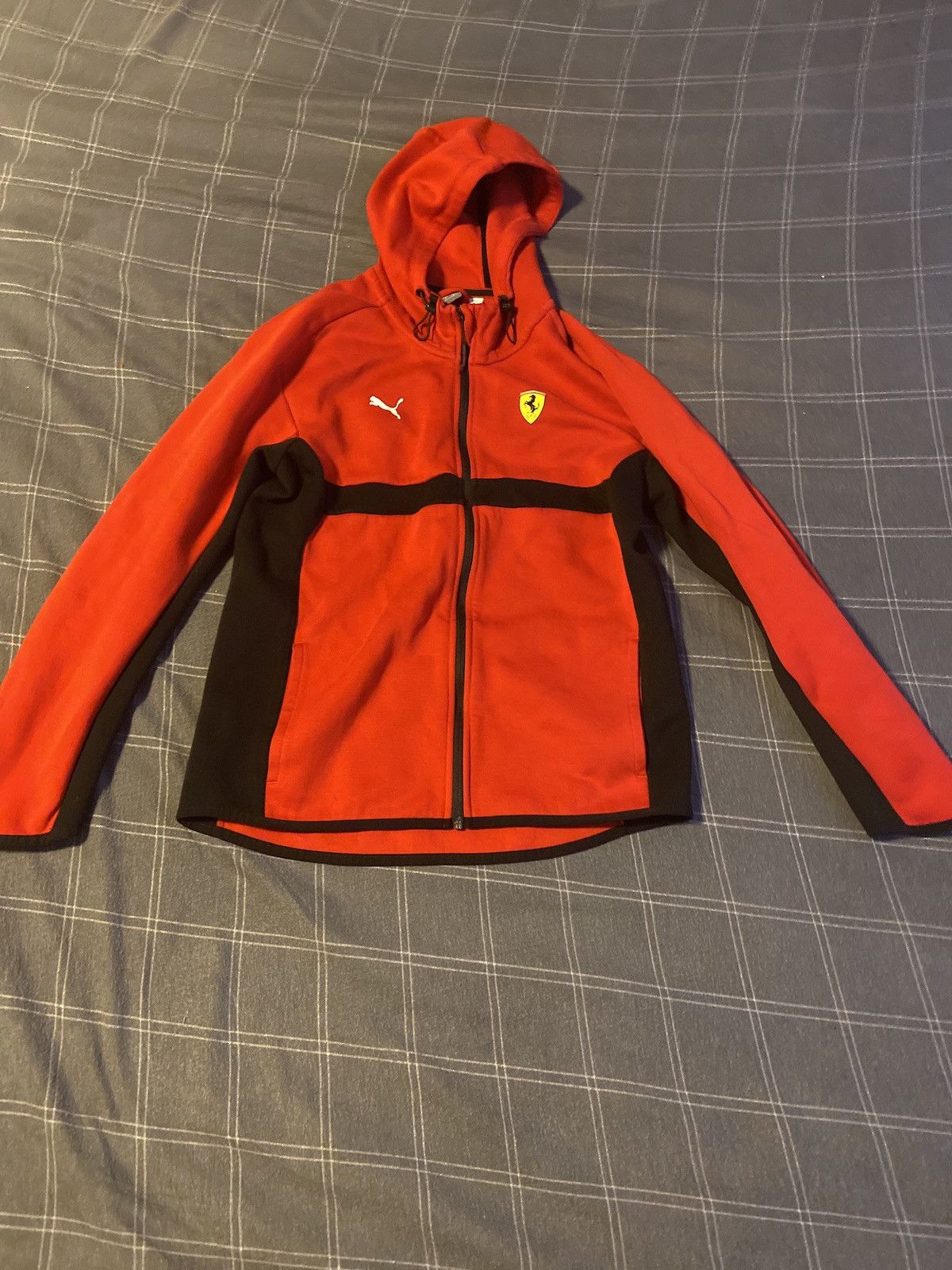 Puma Red Puma Ferrari zip up hoodie | Grailed