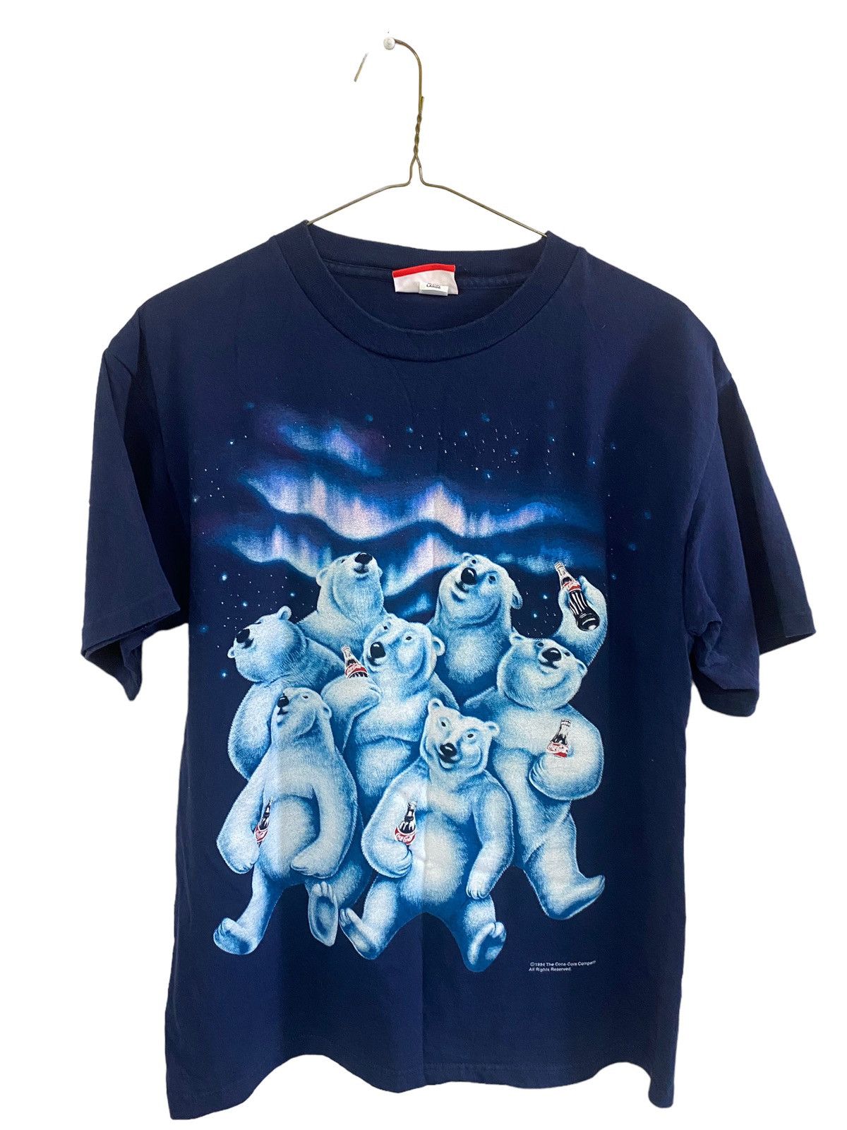 Coca Cola × Vintage Vintage 90s Coca Cola Polar Bear Coke Soda Promo T ...