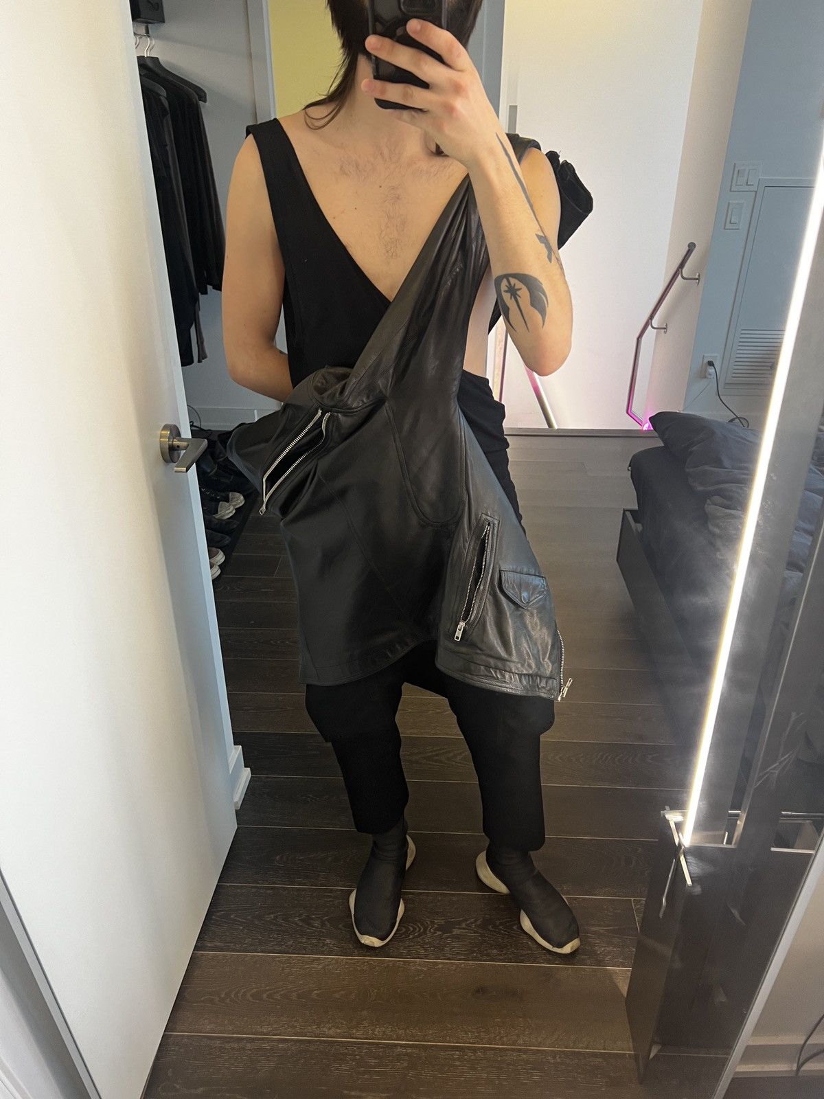 Rick Owens HOLTER TOP/ONE ARM TANK | Grailed